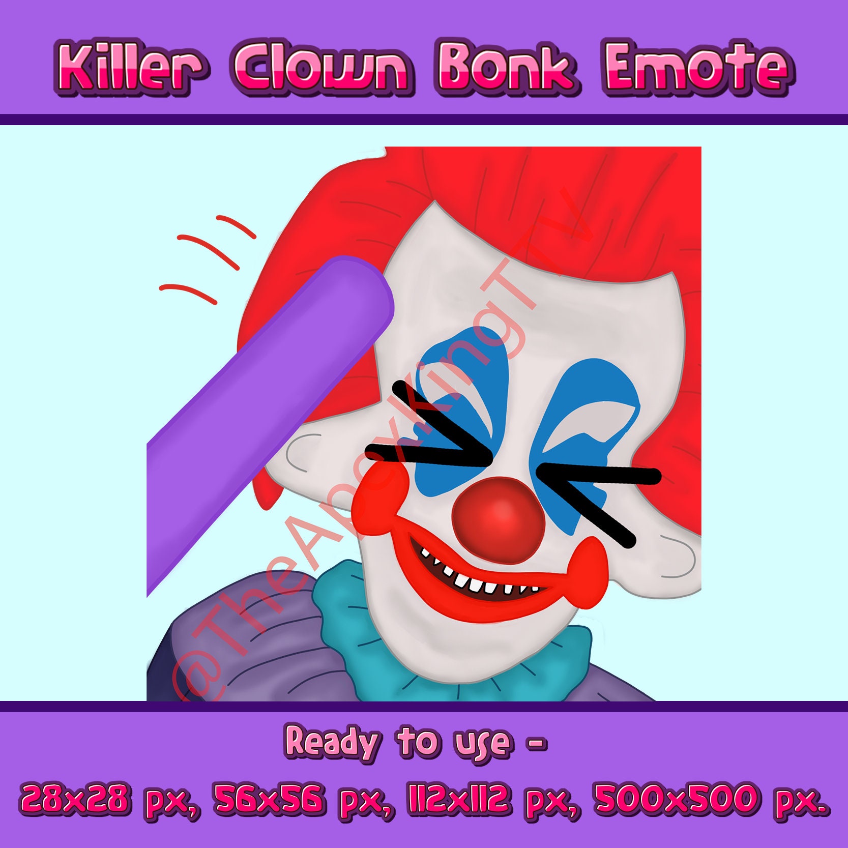 Killer Clowns Emote Bundle 1, Twitch Emote, Kick Emote, Discord Emote ...