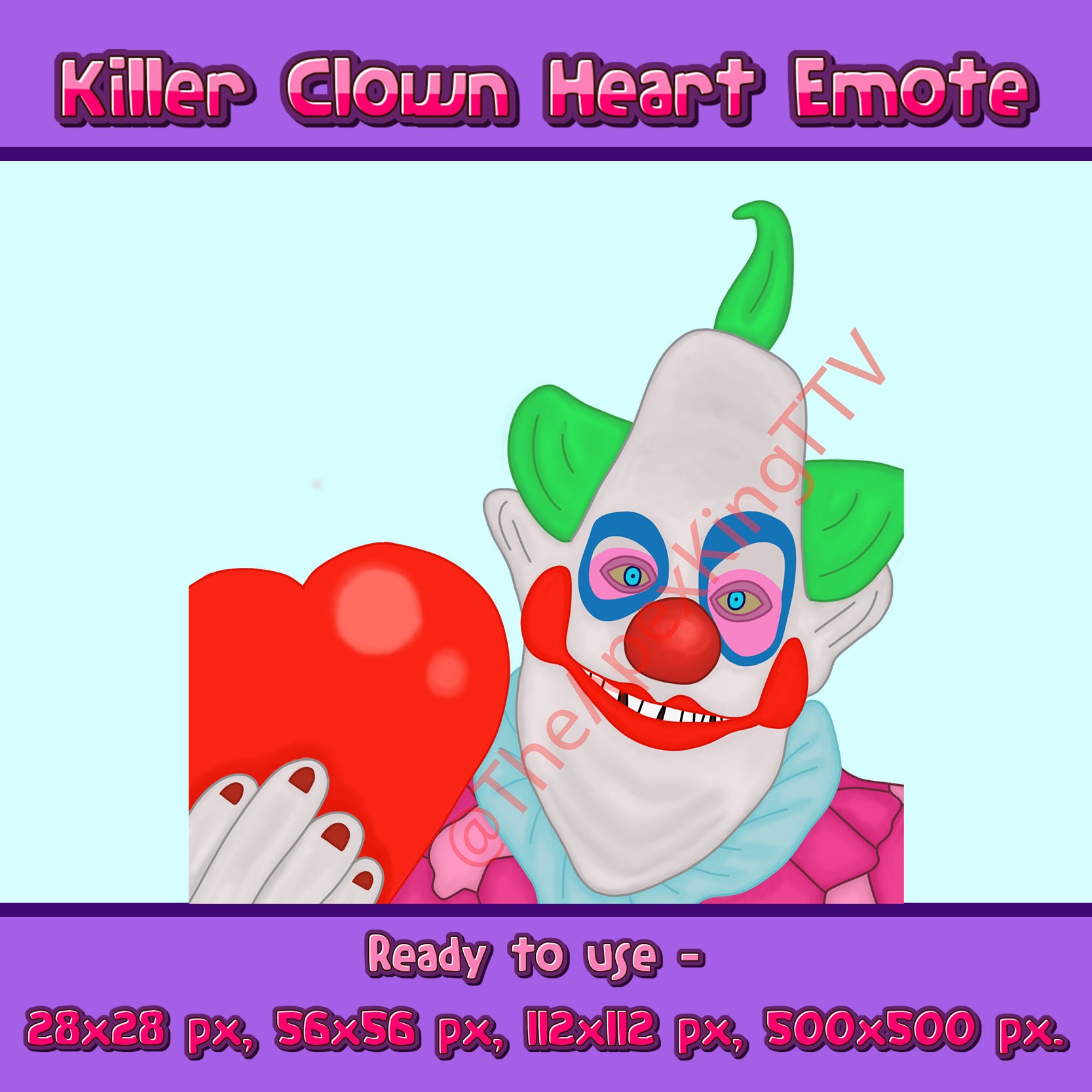 Killer Clowns Emote Bundle 1, Twitch Emote, Kick Emote, Discord Emote ...