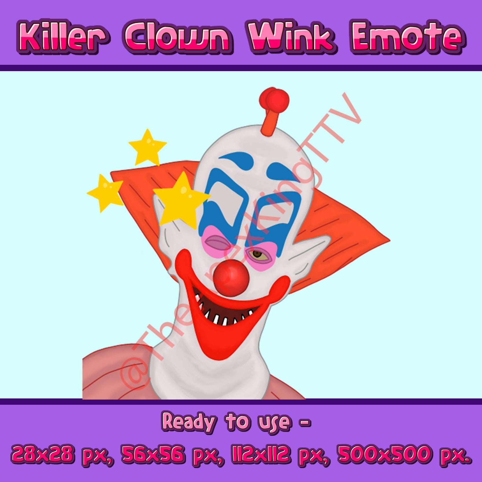 Killer Clowns Emote Bundle 1, Twitch Emote, Kick Emote, Discord Emote ...