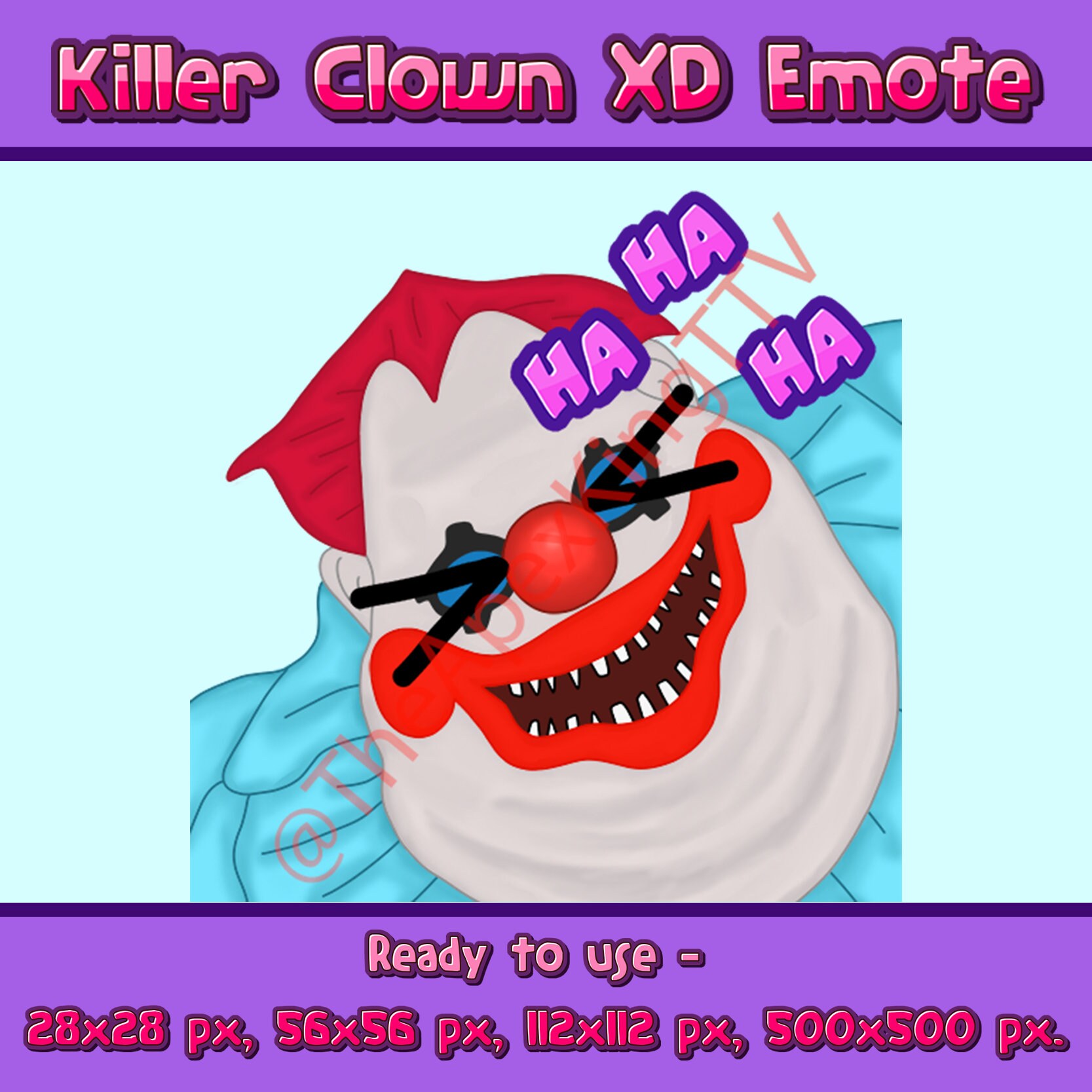 Killer Clowns Emote Bundle 1, Twitch Emote, Kick Emote, Discord Emote ...