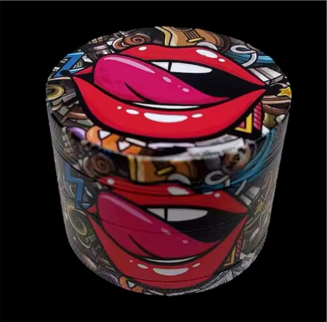 Red Lip Herb Crusher Grinder - Etsy