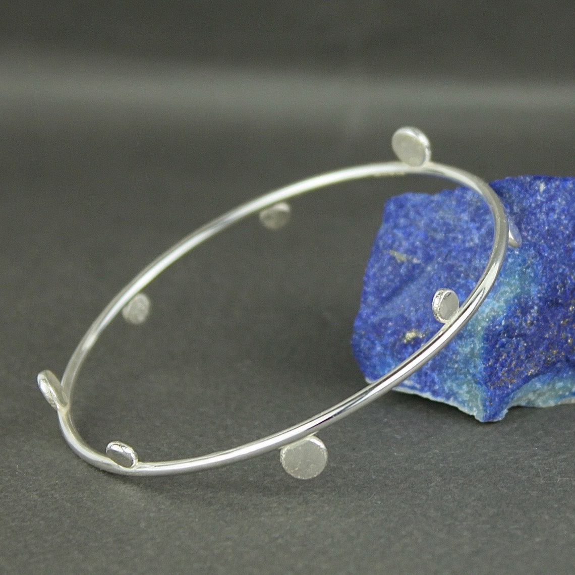 Sterling Silver Bangle. Celestial Galaxy Bracelet. Unique - Etsy