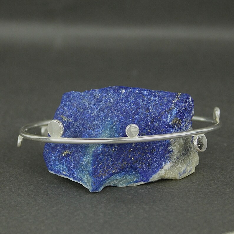 Sterling Silver Bangle. Celestial Galaxy Bracelet. Unique Planets ...