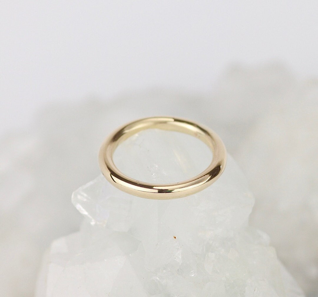 9ct Gold Mens Wedding Band. Chunky Wedding Ring. 3mm Wedding Band. Gold ...