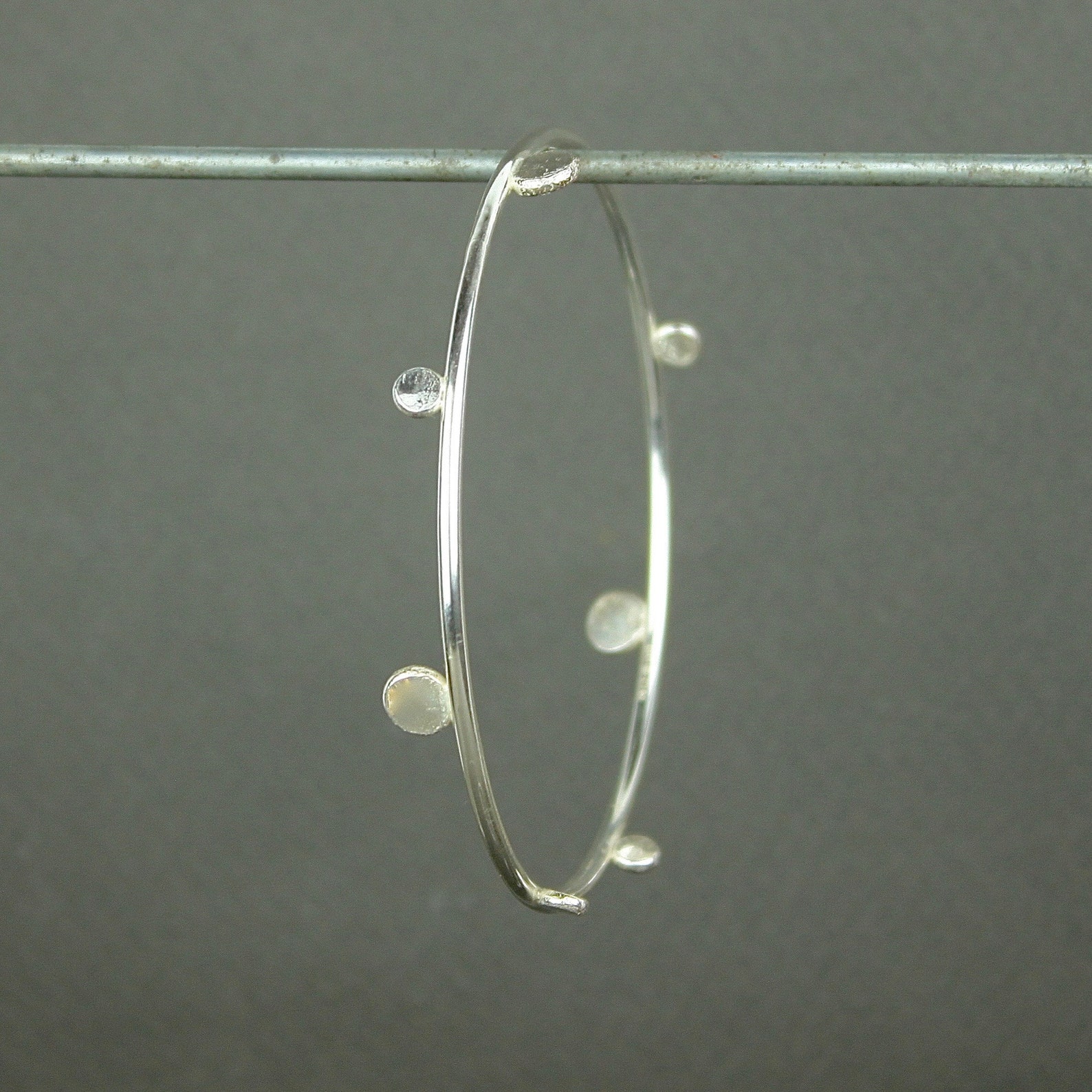 Sterling Silver Bangle. Celestial Galaxy Bracelet. Unique Planets ...