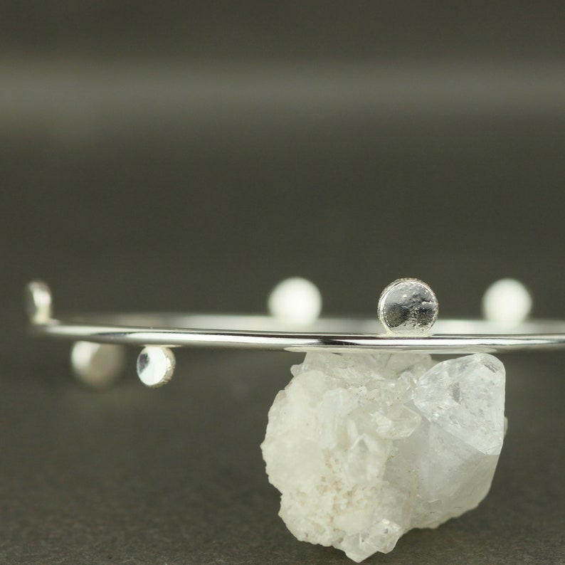 Sterling Silver Bangle. Celestial Galaxy Bracelet. Unique - Etsy