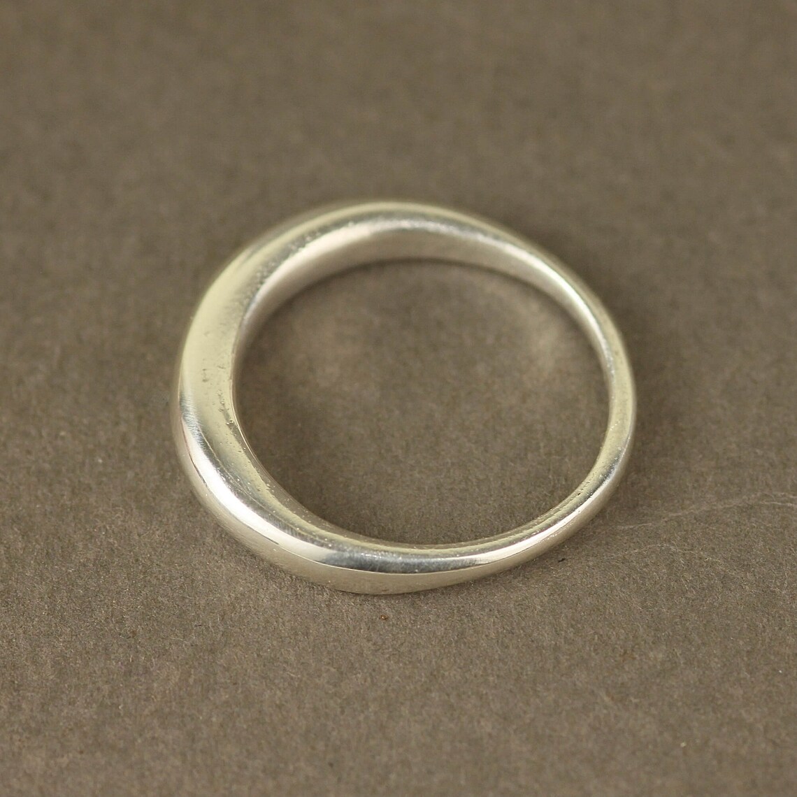 Triple Stacked Solid Silver Bombe Rings. Recycled Sterling Silver ...