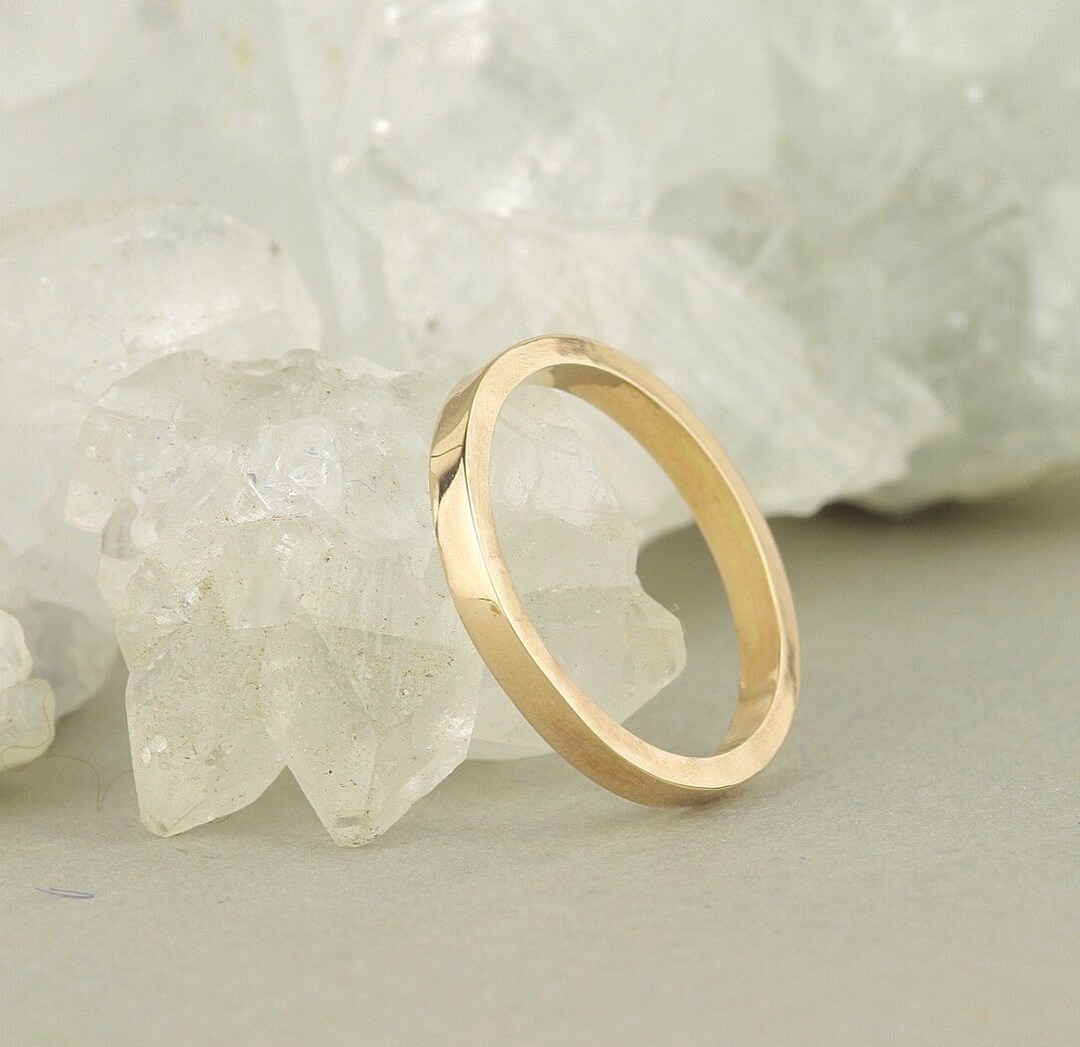 Fede nuziale da donna semplice. Anello in oro da 9 ct. Fede nuziale da ...