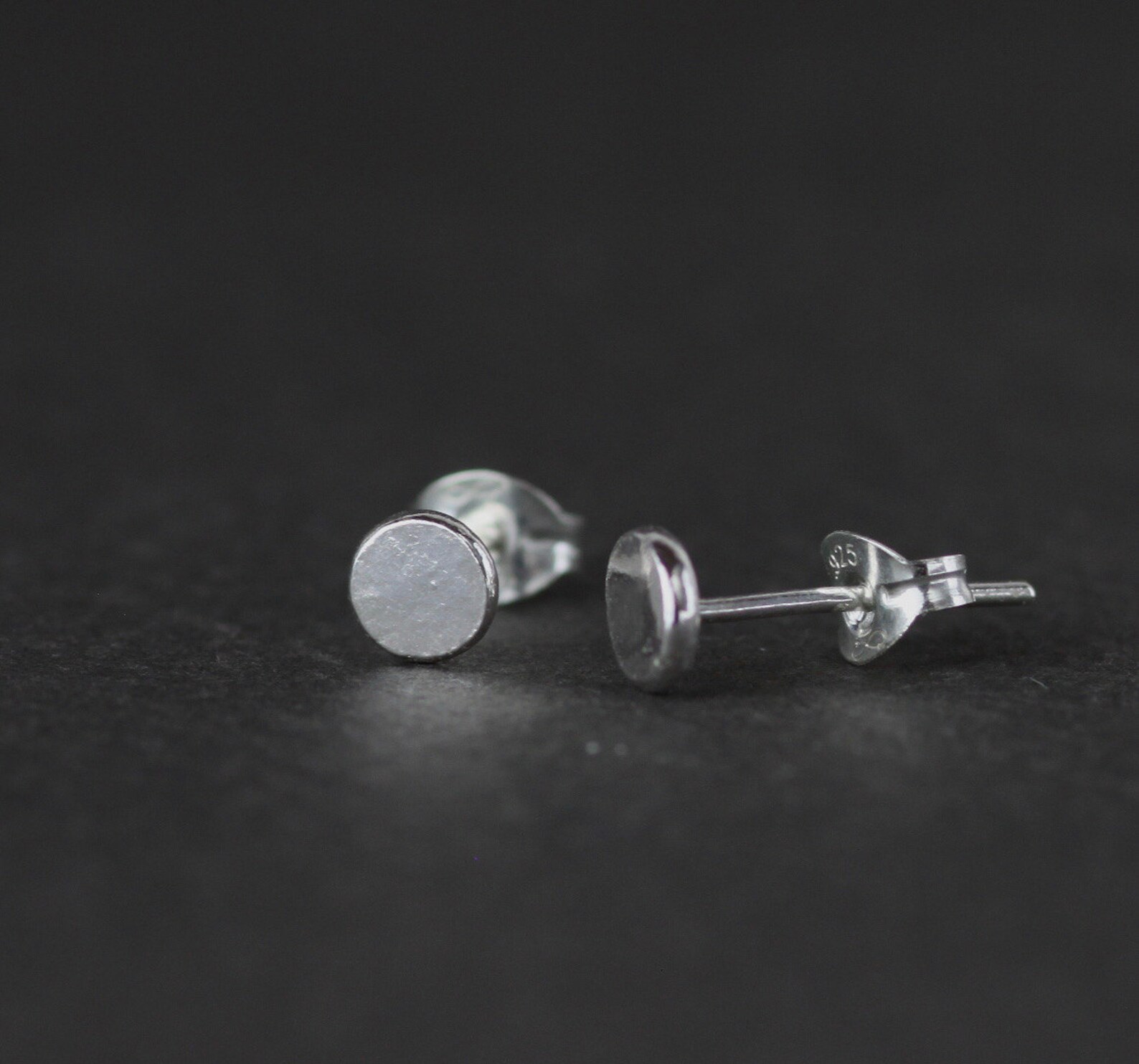 Small Stud Earrings. Sterling Silver Earrings. Simple - Etsy