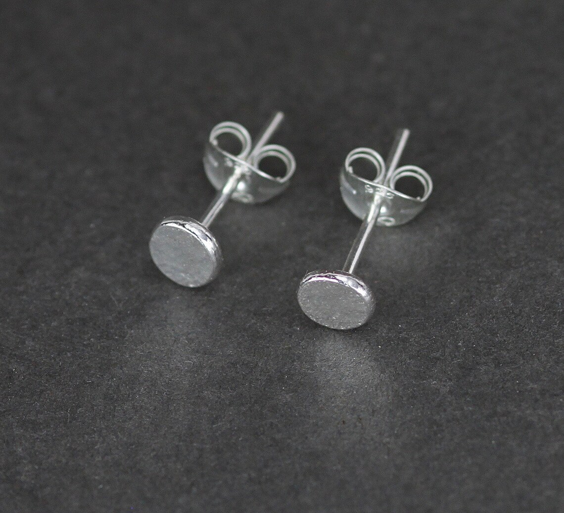 Small Stud Earrings. Sterling Silver Earrings. Simple - Etsy