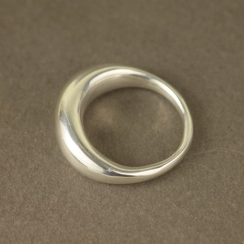 Triple Stacked Solid Silver Bombe Rings. Recycled Sterling Silver ...