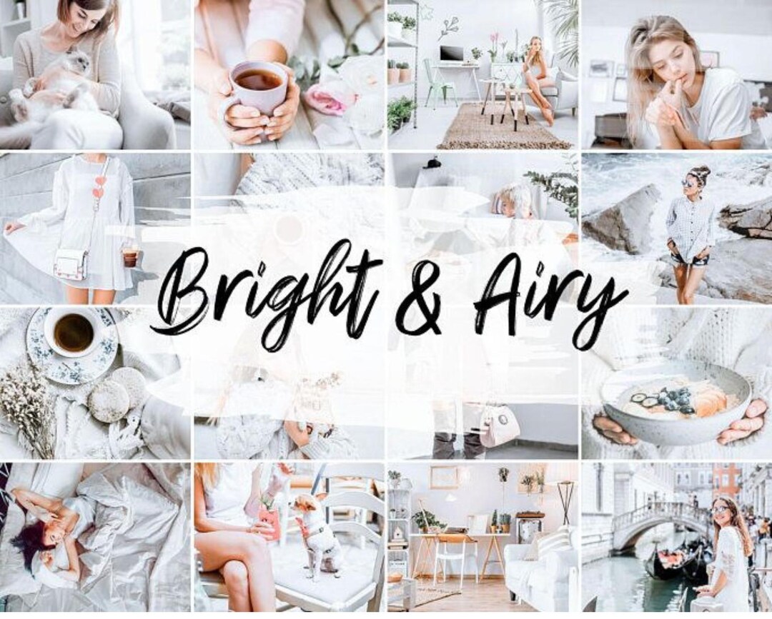 Bright and Airy Preset, Lightroom Preset, Bright and Airy Photo Preset ...