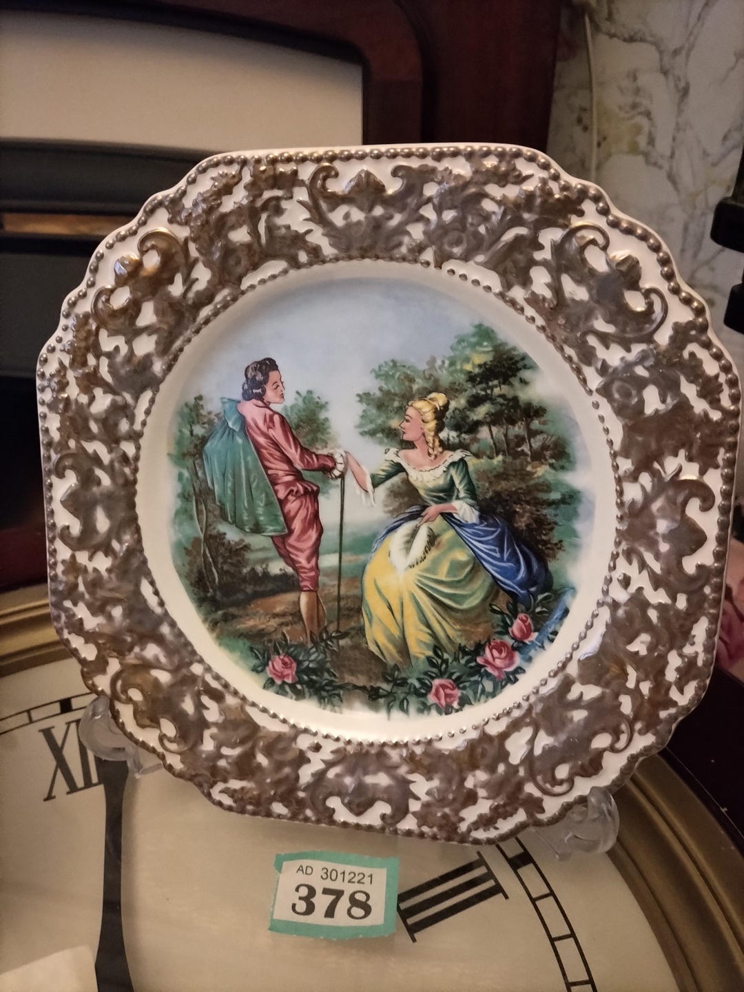 Vintage Mid Century Collectors Plates Renaissance Design - Etsy