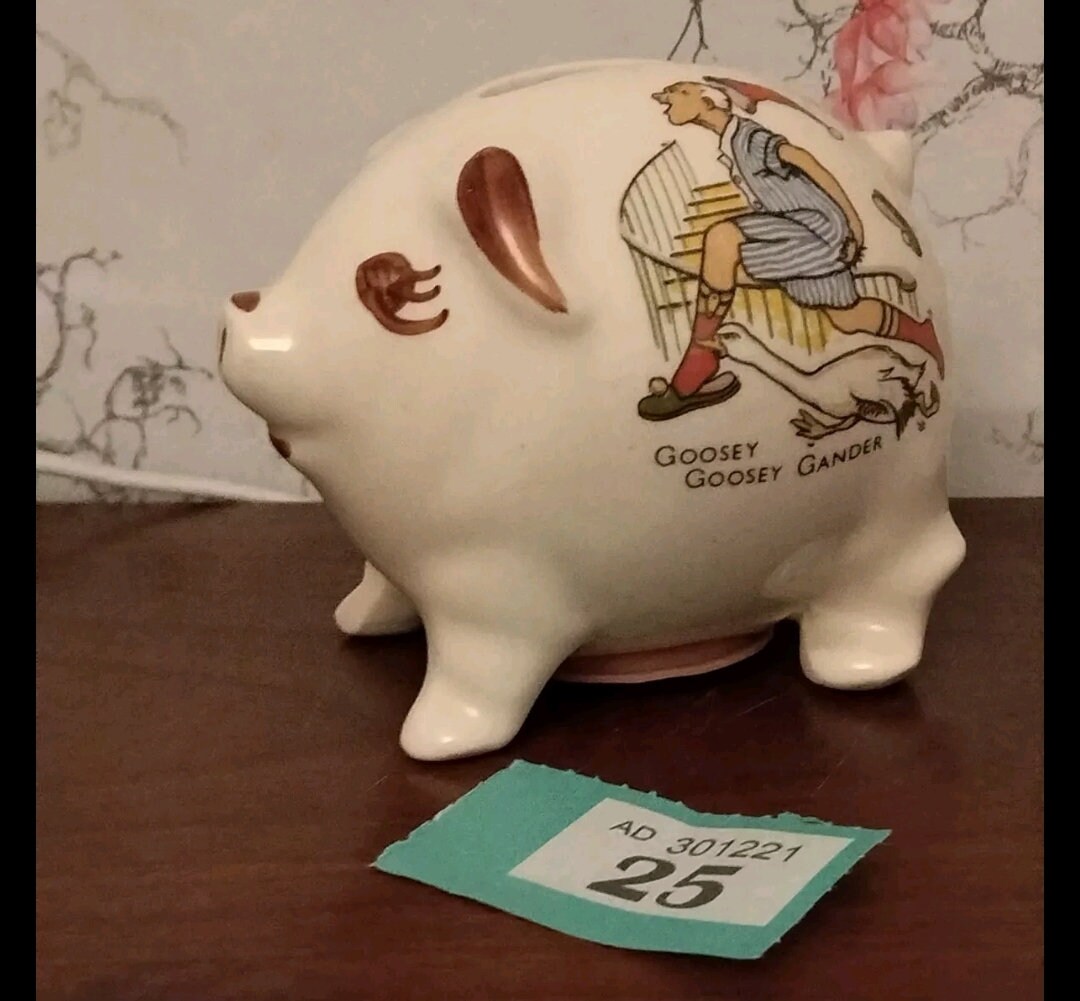1960s Nursery Rhymes Money Bank by R Moss - Etsy