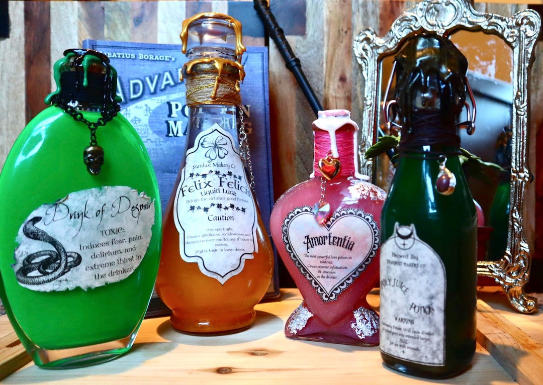 Custom Wizarding Inspired Potion Bottles See Description for Details ...