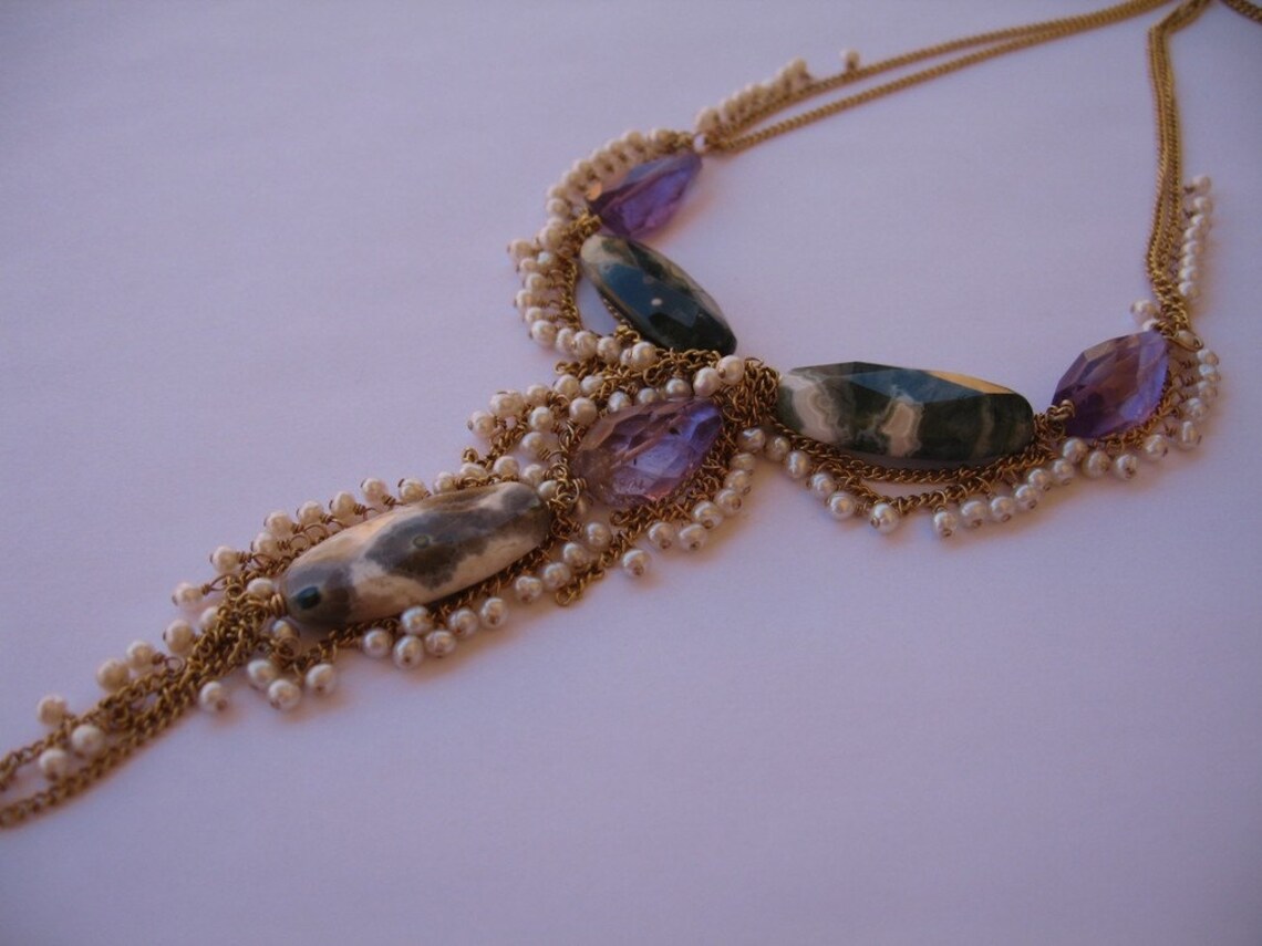 The Waterfall Necklace - Etsy