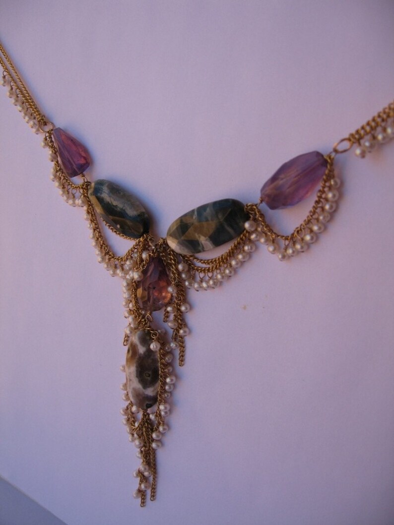 The Waterfall Necklace - Etsy