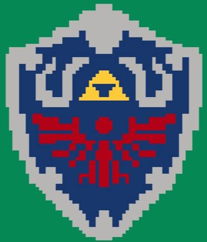 Hero's Shield Crochet Blanket Pattern | Inspired by the Legend of Zelda ...