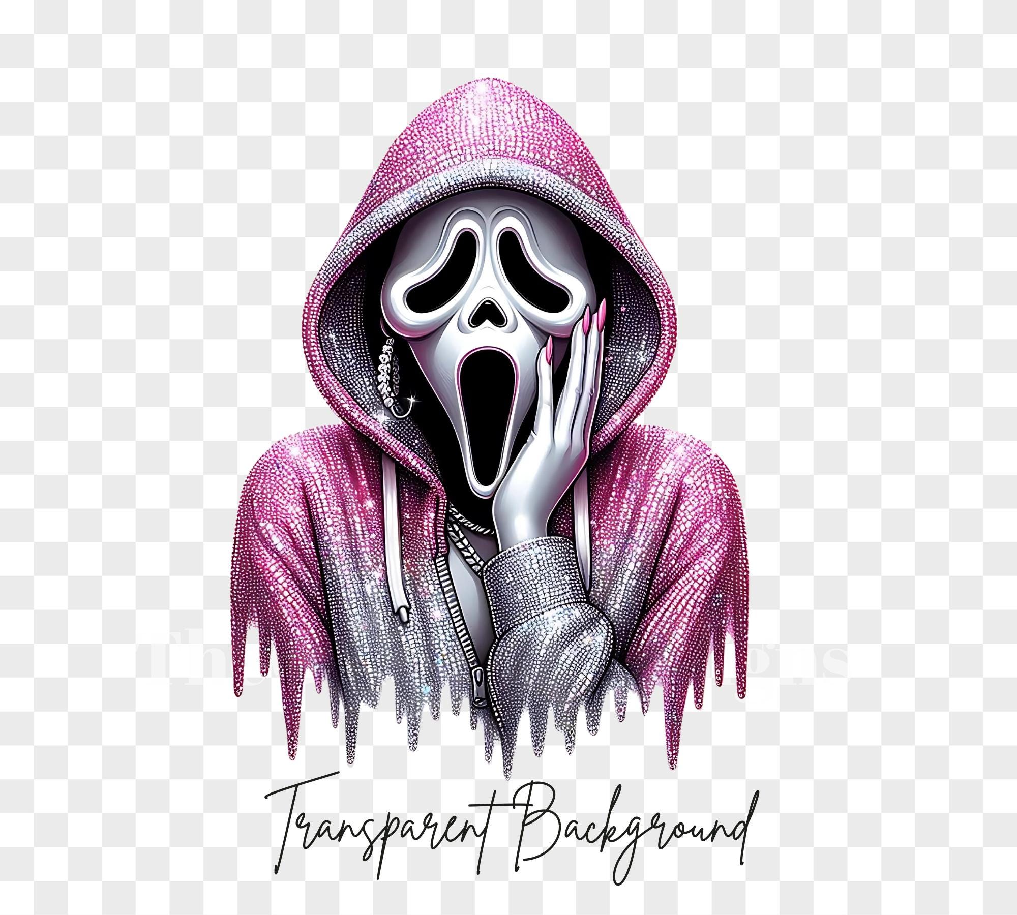 Ghost Face, Pink Scream Ghost Face, Ghost Face Png, Girl Ghost Face ...