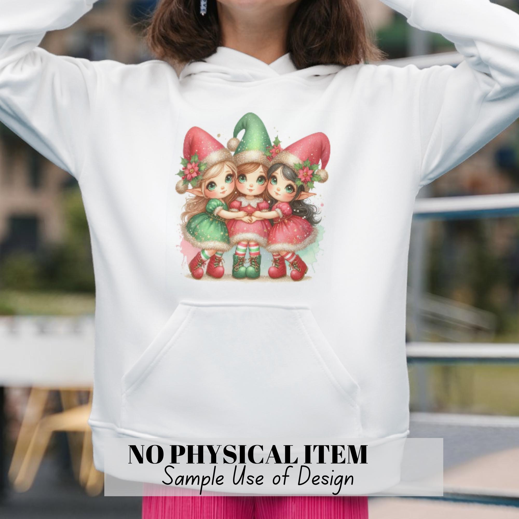 Christmas Elf Clipart, Watercolor Elves, Colorful Holiday Elf, Festive ...