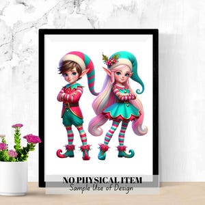 Christmas Elf, Elves Clipart, Christmas Elves, Boy and Girl Elf Png ...