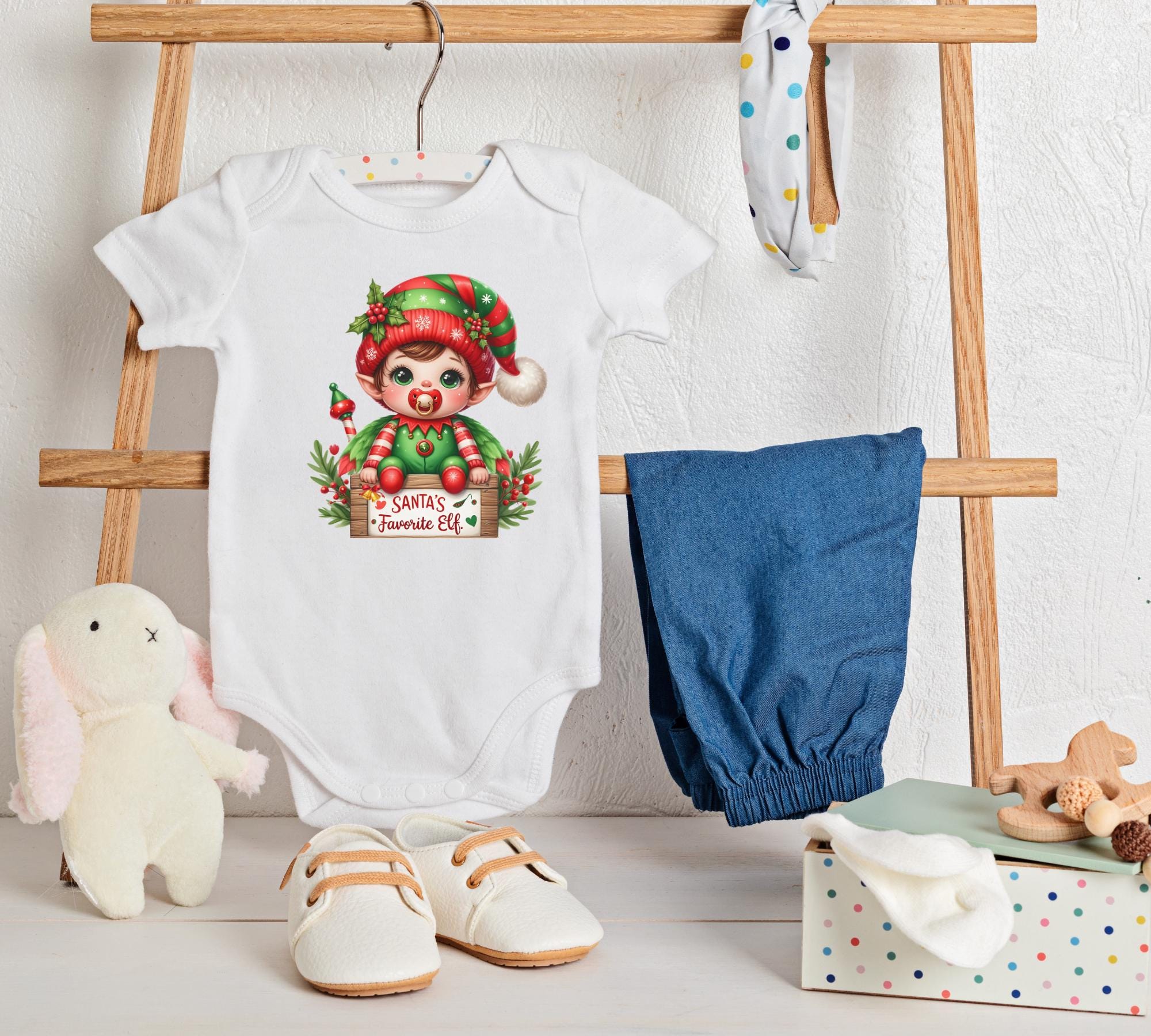 Christmas Baby Elf, Elves Clipart, Christmas Baby Elves, Santa's ...