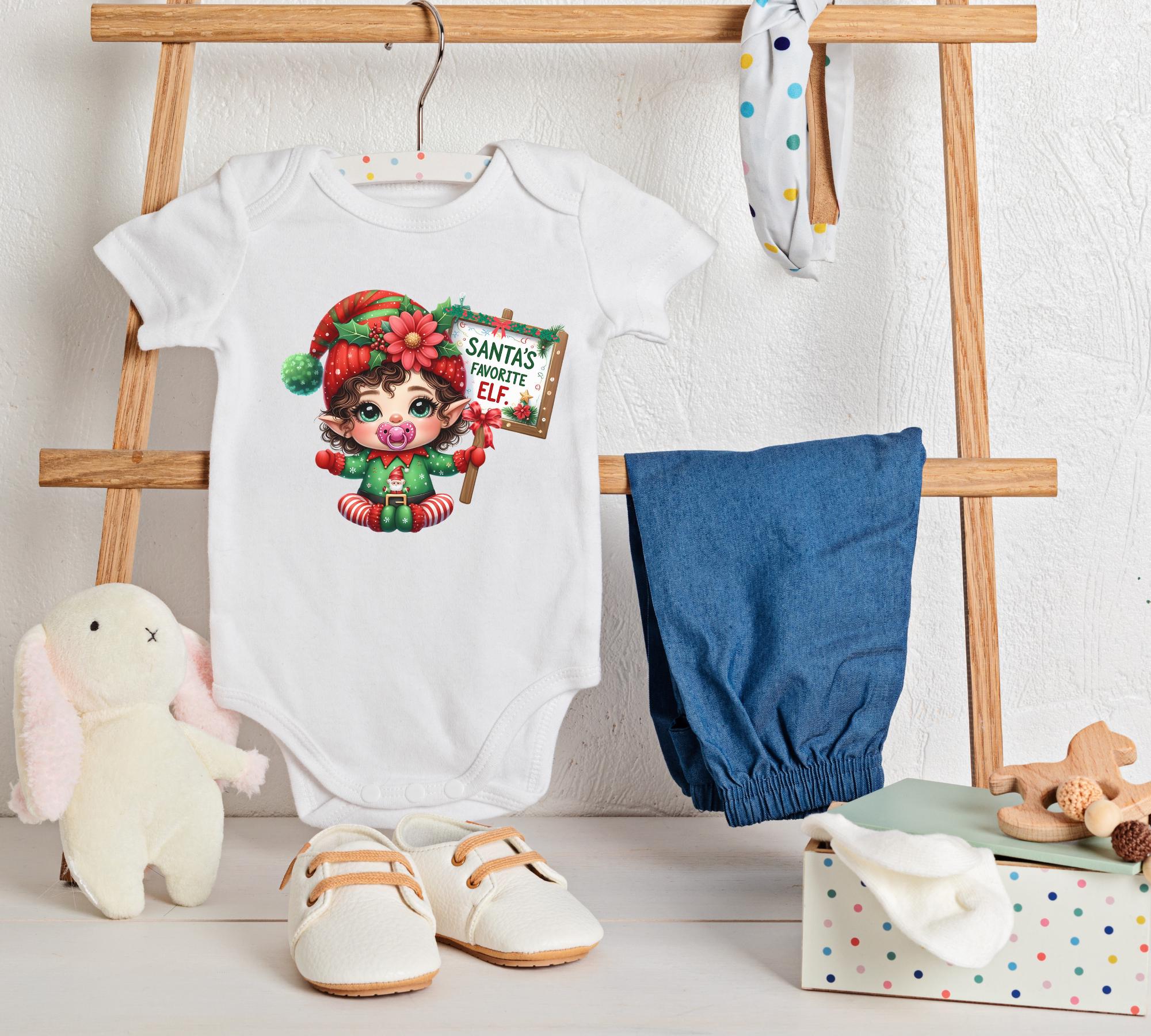 Christmas Baby Elf Girl, Elves Clipart, Baby Elves, Santa's Favorite ...