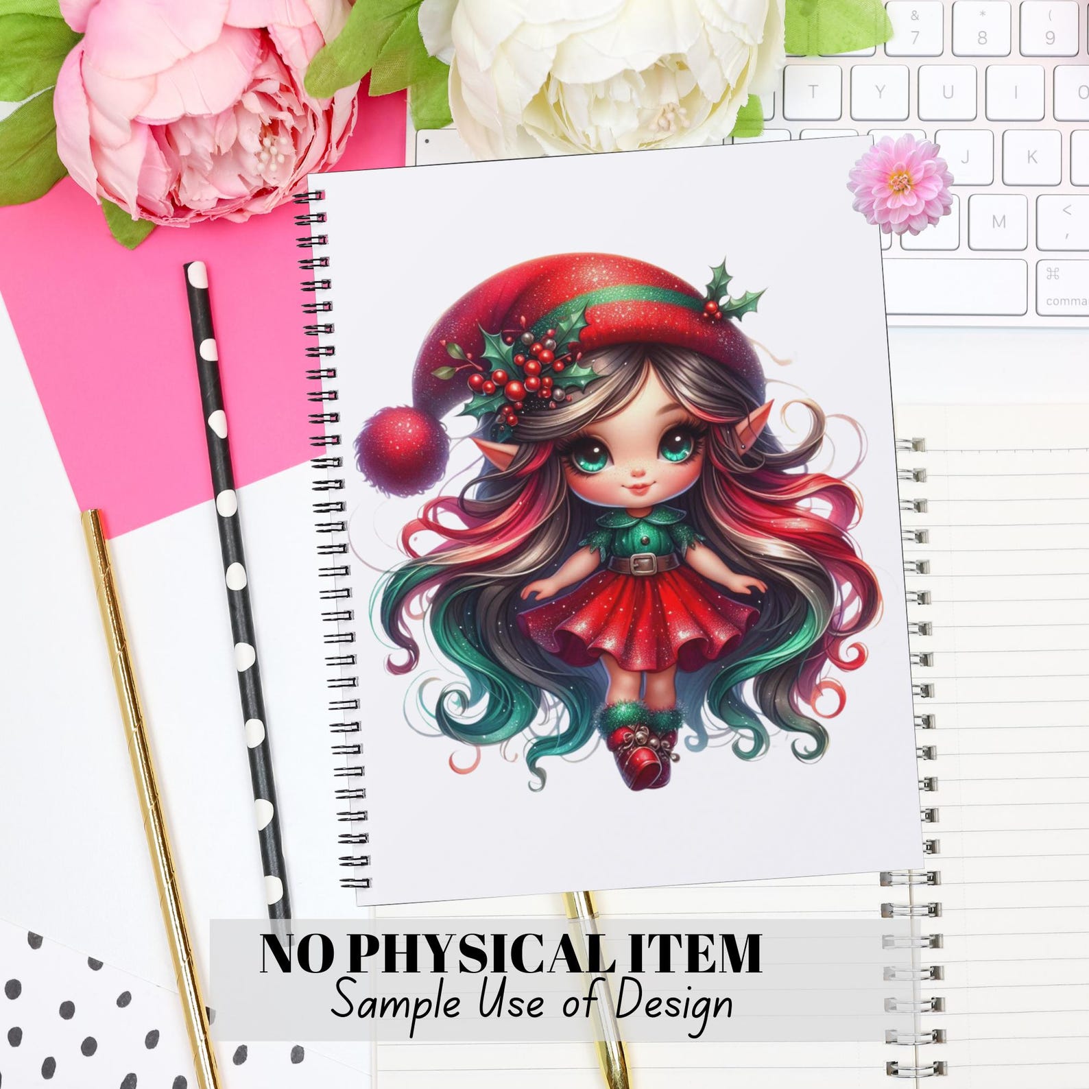 Christmas Elf, Elves Clipart, Christmas Clipart Watercolor Bundle ...