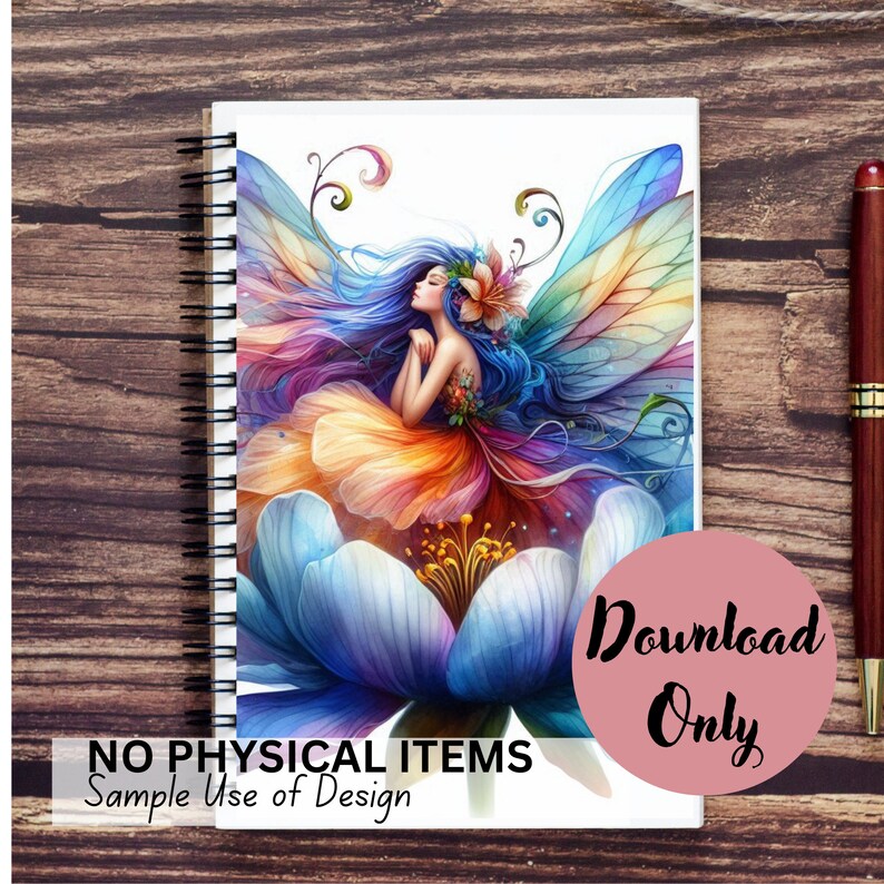 Blue Fairy, Watercolor Forest Fairies Clipart, Fairy Clipart Bundle ...