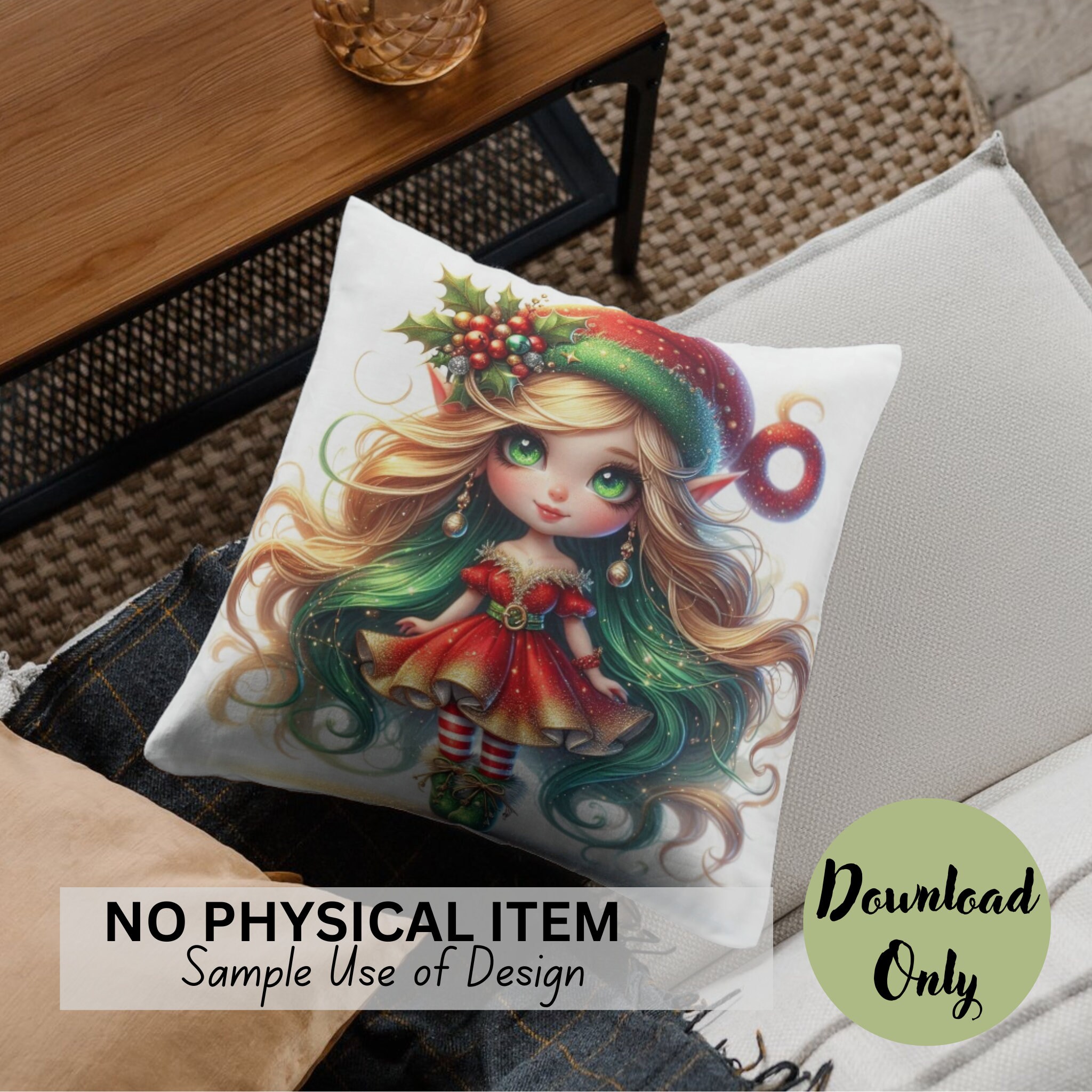 Christmas Elf, Elves Clipart, Christmas Clipart Watercolor Bundle ...