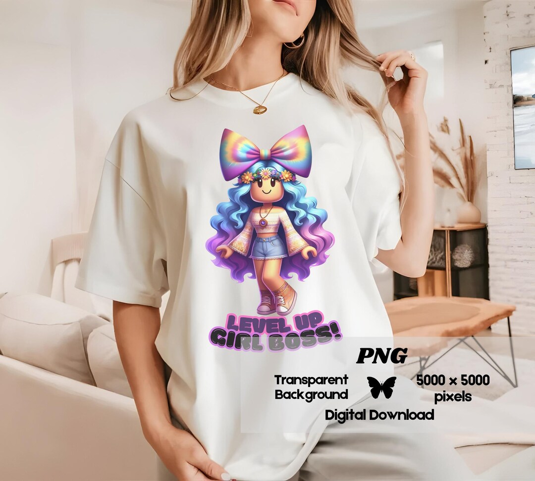 Gamer Girl, Avatar Girl Clipart, Gaming Outfit, Girl Boss Shirt, Cute ...
