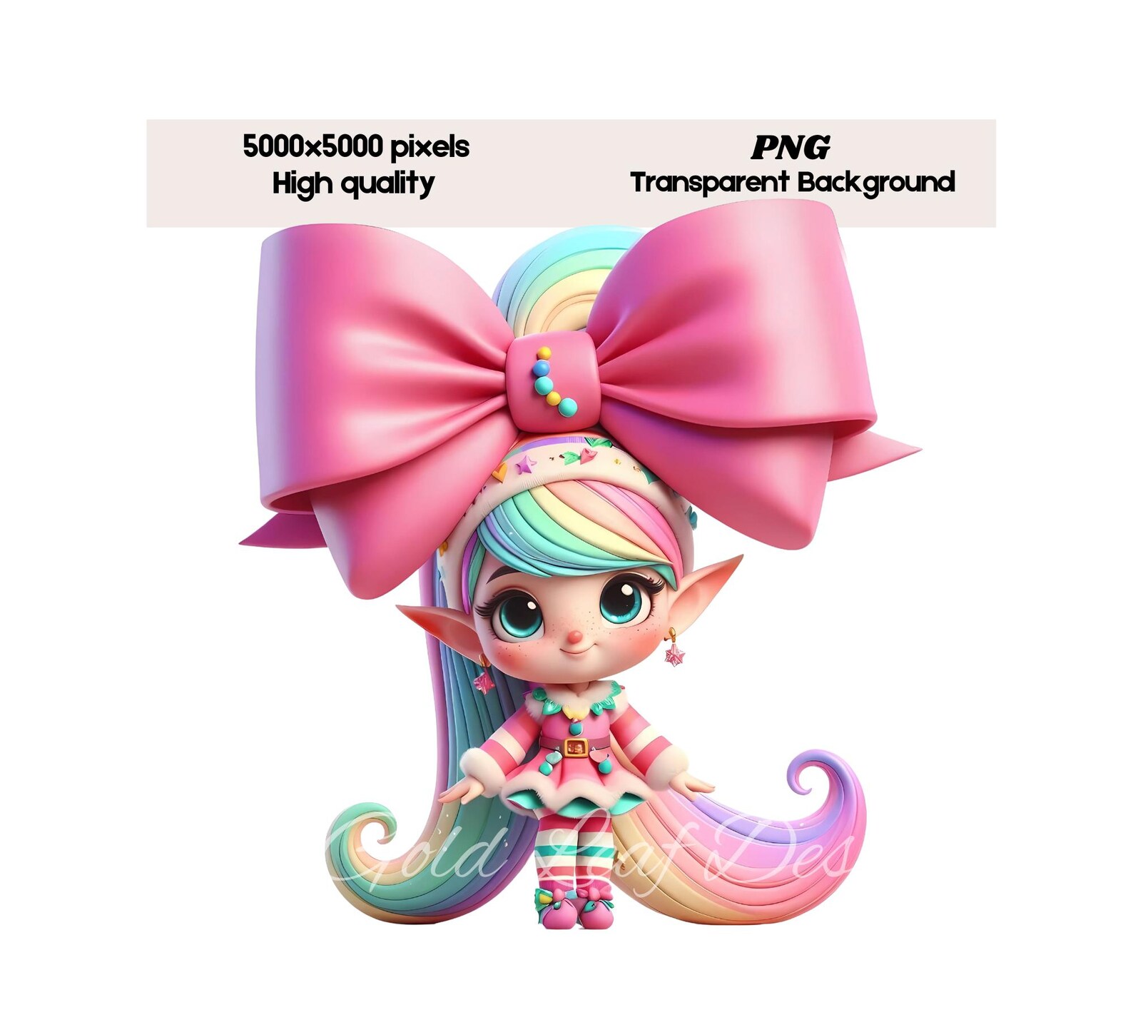 Elf, Elves Clipart, Coquette Bow Png, Elf Invitation Clipart, Festive ...