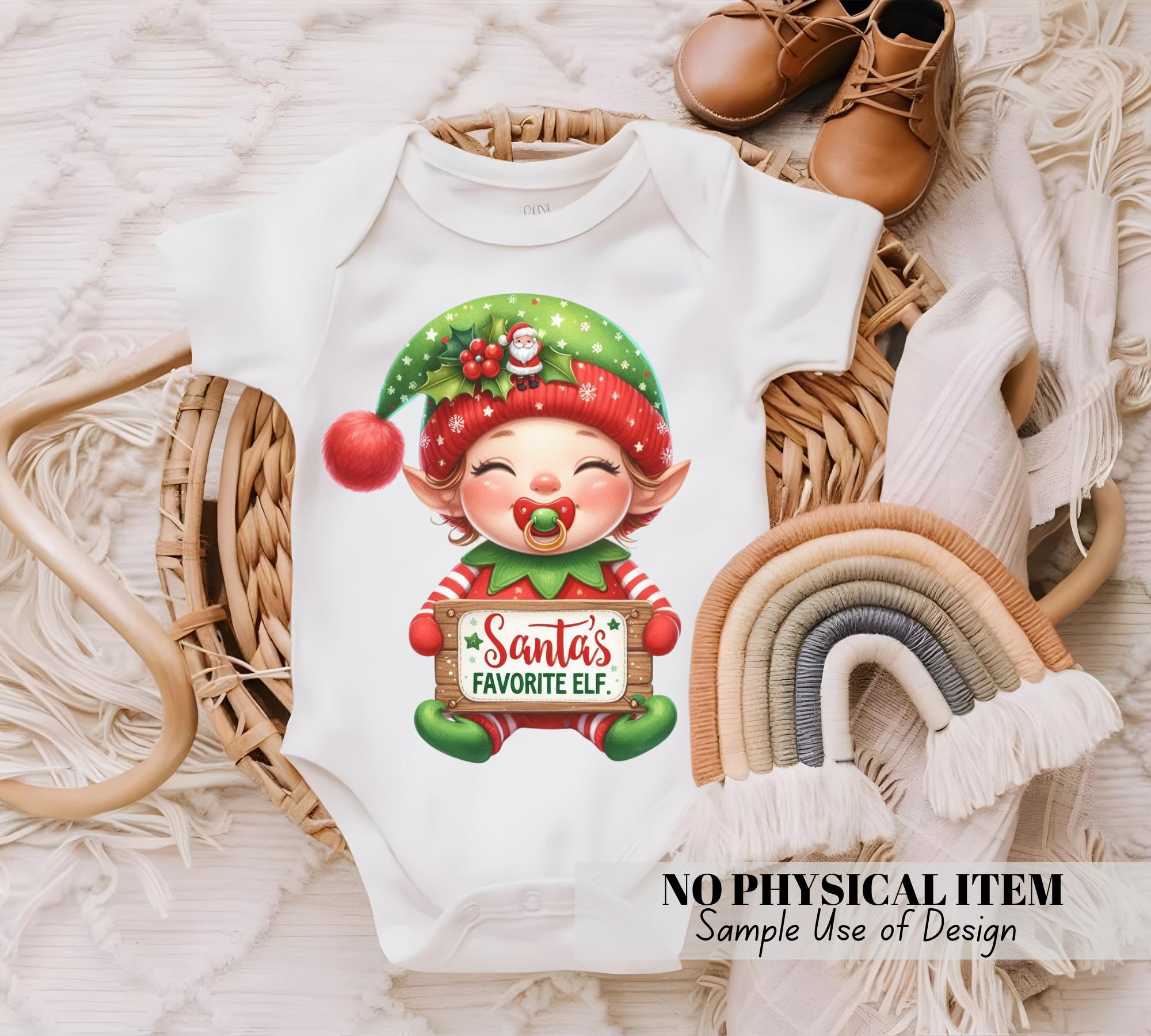 Christmas Baby Elf, Elves Clipart, Christmas Baby Elves, Santa's ...