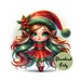 Christmas Elf, Elves Clipart, Christmas Clipart Watercolor Bundle ...