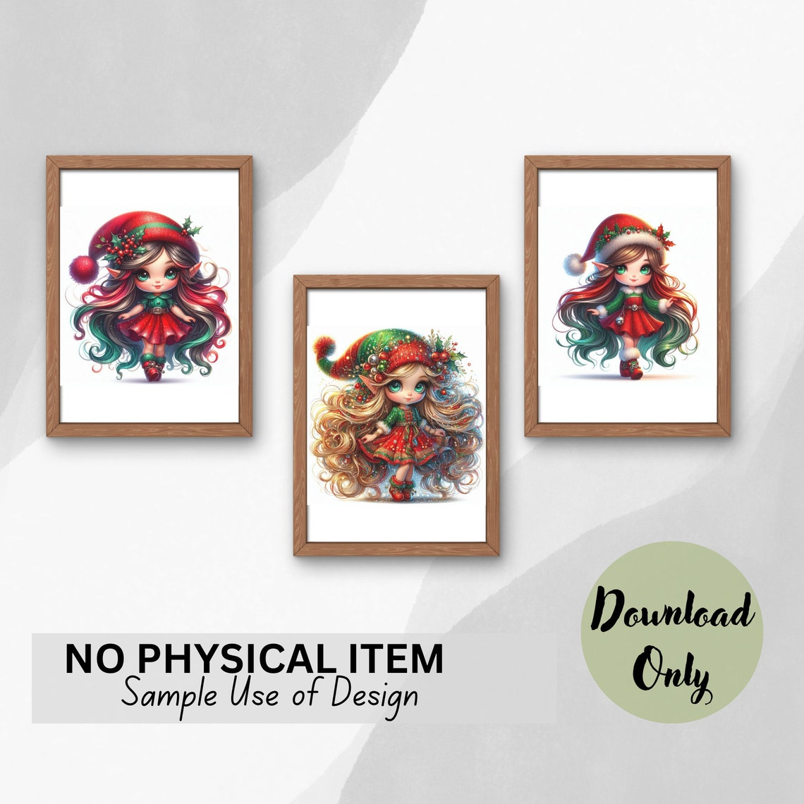 Christmas Elf, Elves Clipart, Christmas Clipart Watercolor Bundle ...