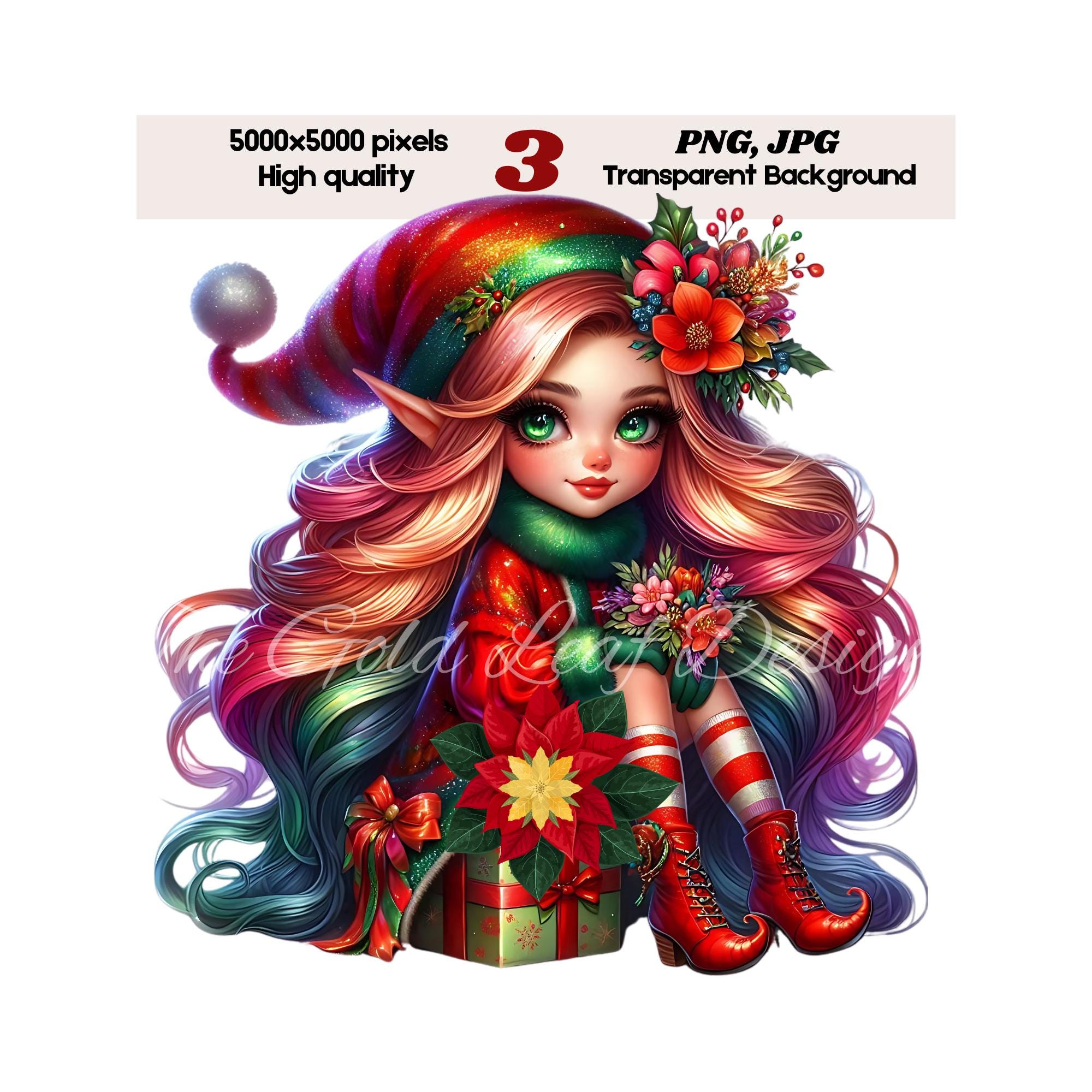 Christmas Elf, Elves Clipart, Christmas Elves Clipart, Colorful Elf ...