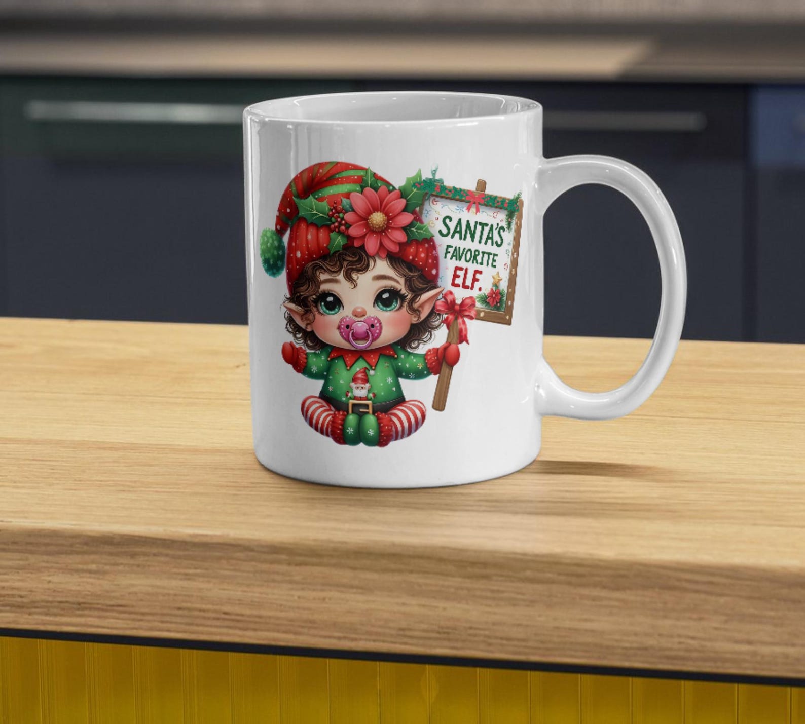 Christmas Baby Elf Girl, Elves Clipart, Baby Elves, Santa's Favorite ...