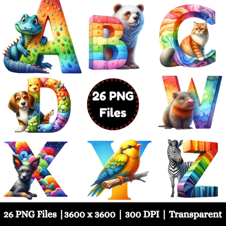 Animal Alphabet Letters for Kids | A to Z Animal ABC | Sweet Playful ...