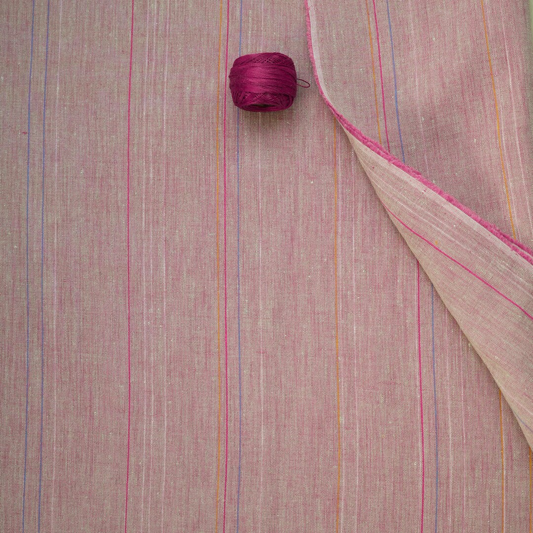 Linen Fabric Designer Raspberry Pink Fabric Lightweight 100% Linen 160 ...