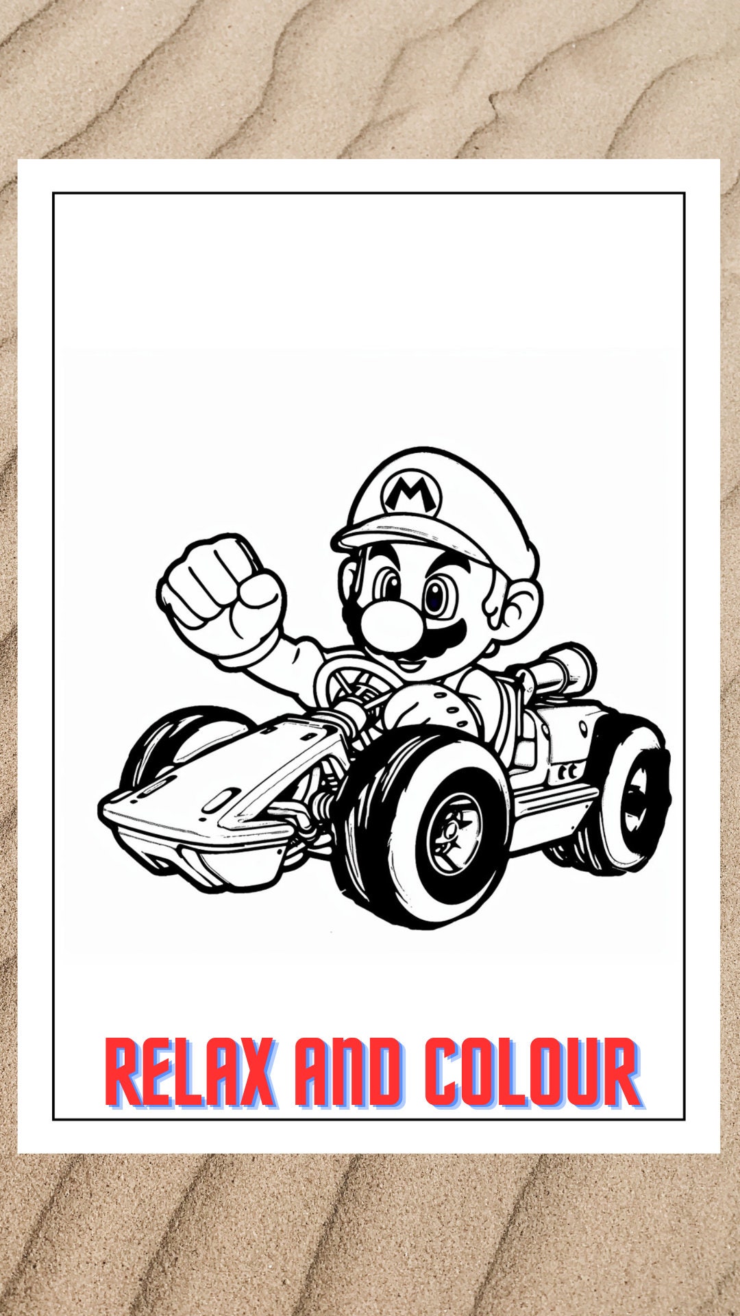 Super Mario: Mario Colouring Book for Relaxing. 10 Pages - Etsy