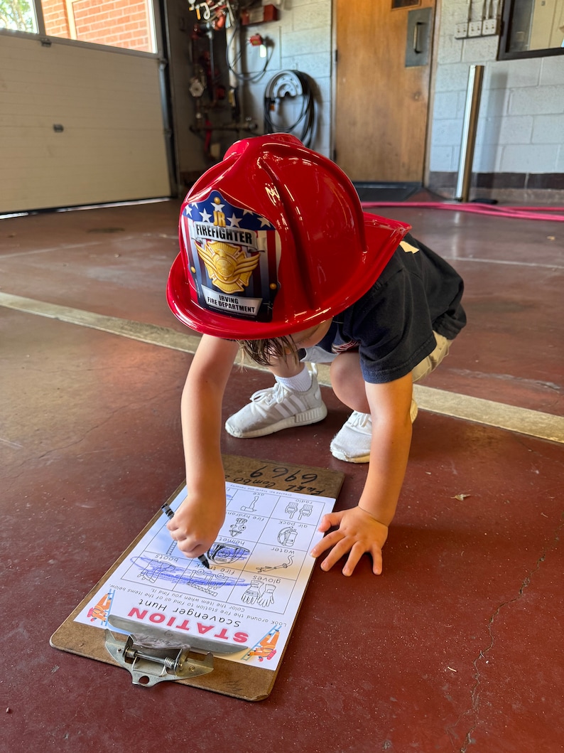 Fire Station Scavenger Hunt Printable: Explore, Discover, and Color ...