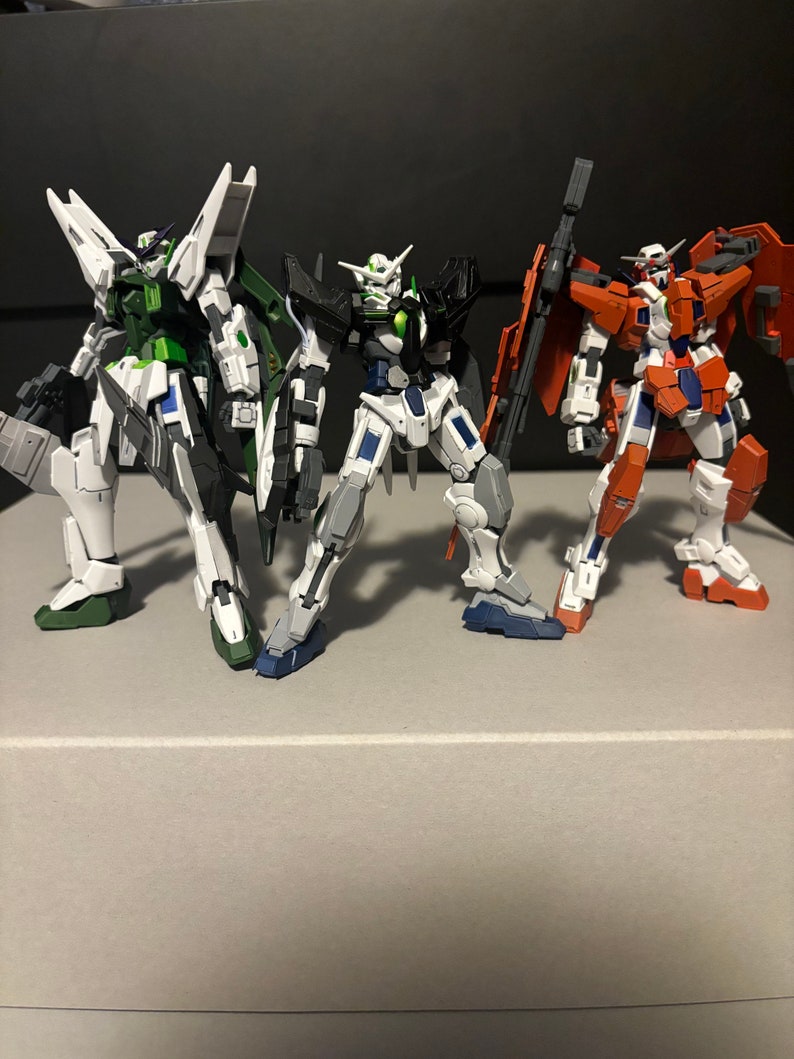 Gundam 00 Exia, Dynames, Kyrios Gunpla Custom Model Kit - Etsy