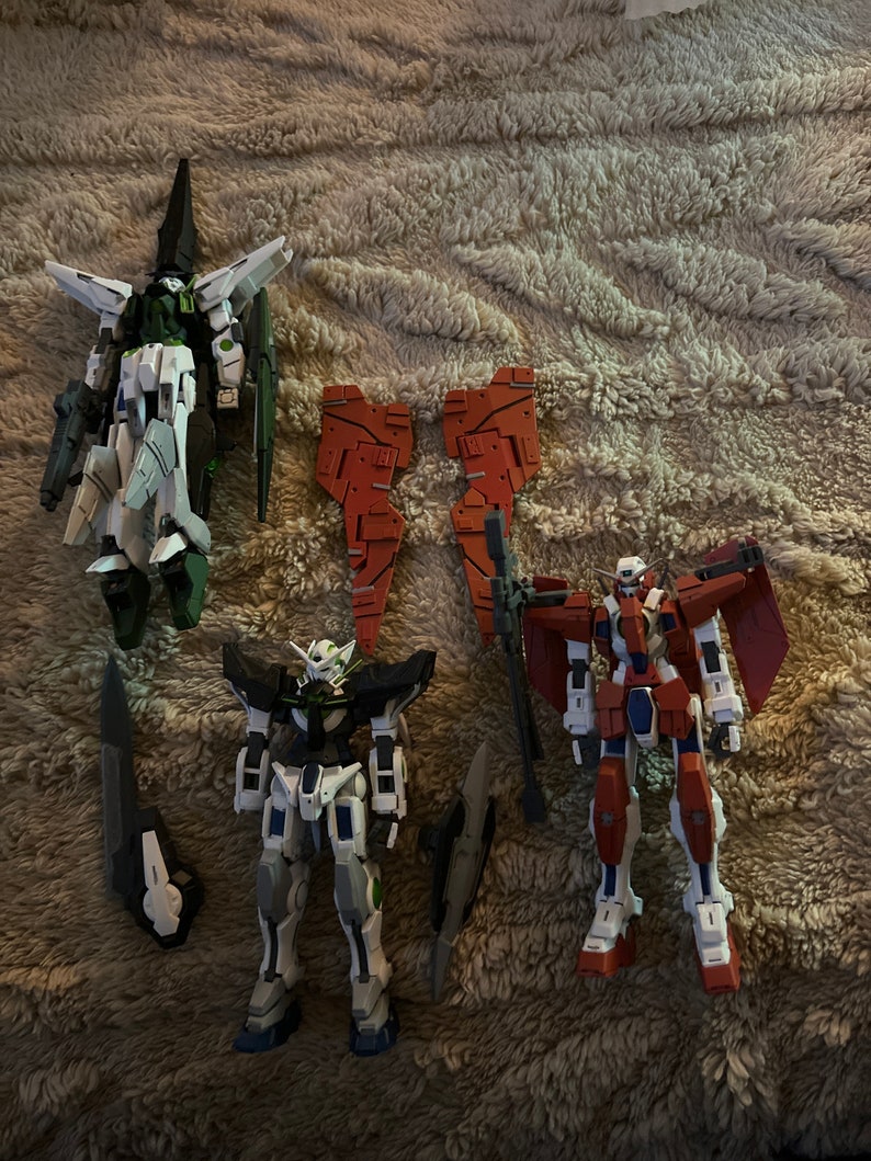 Gundam 00 Exia, Dynames, Kyrios Gunpla Custom Model Kit - Etsy