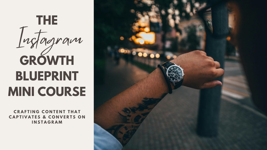 Instagram Growth Blueprint Mini Course: Content Creation, PLR Resell Rights - Etsy