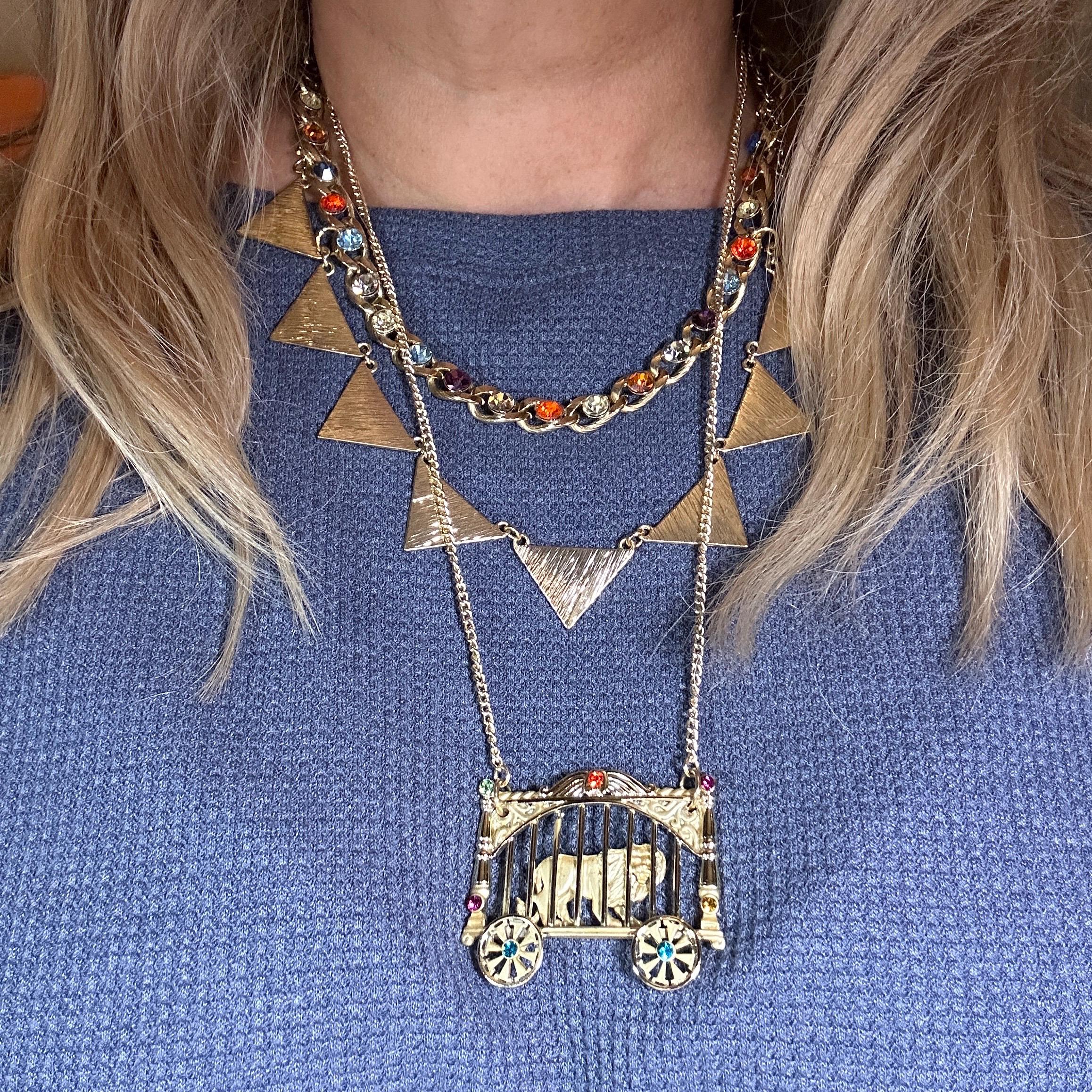 Circus-1980’s Circus Themed Necklaces and Pendant - Etsy