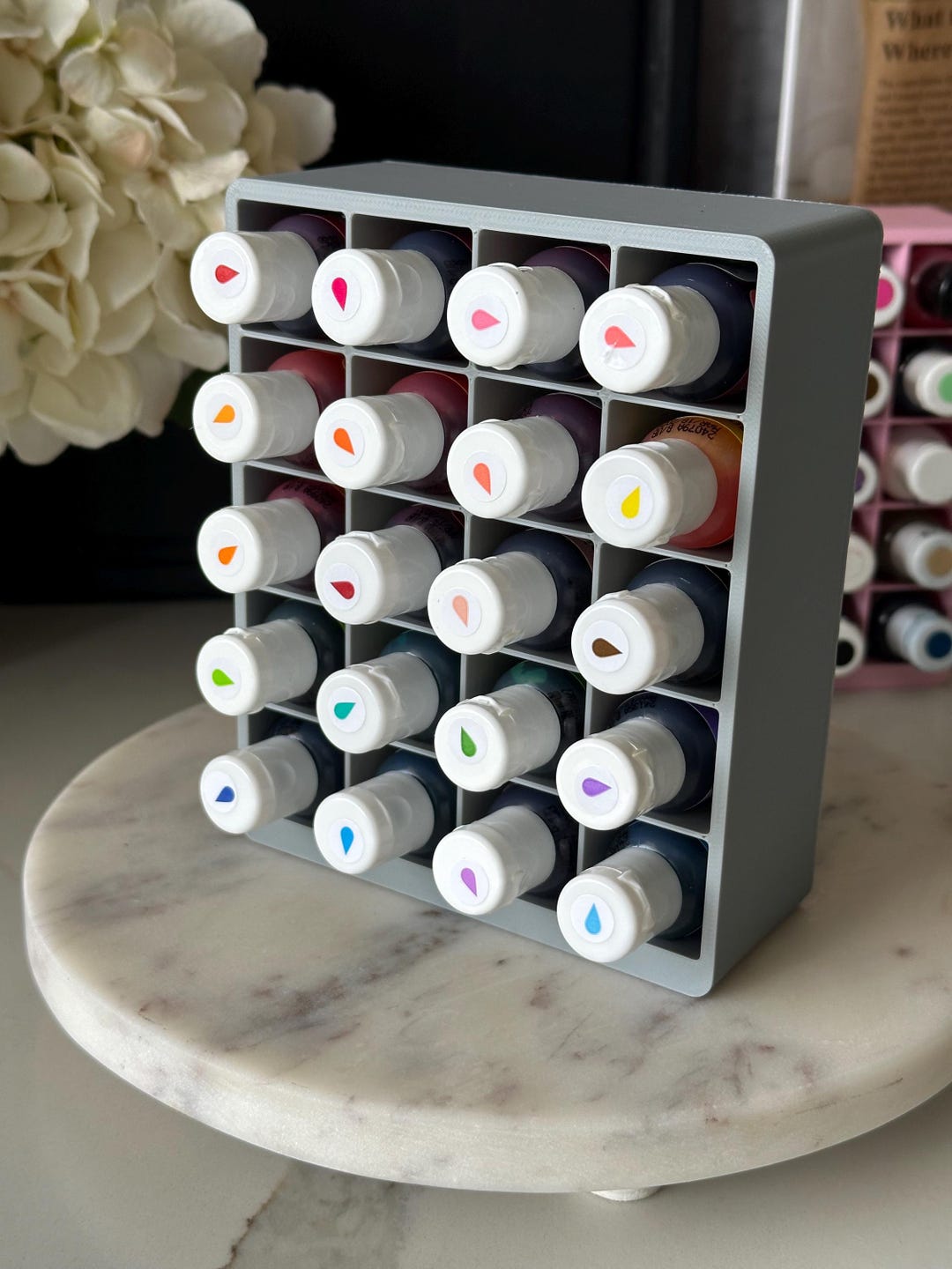 Food Coloring Organizer STL File - Etsy