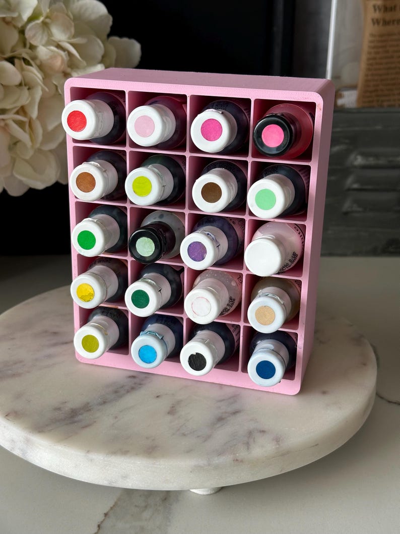 Food Coloring Organizer STL File - Etsy