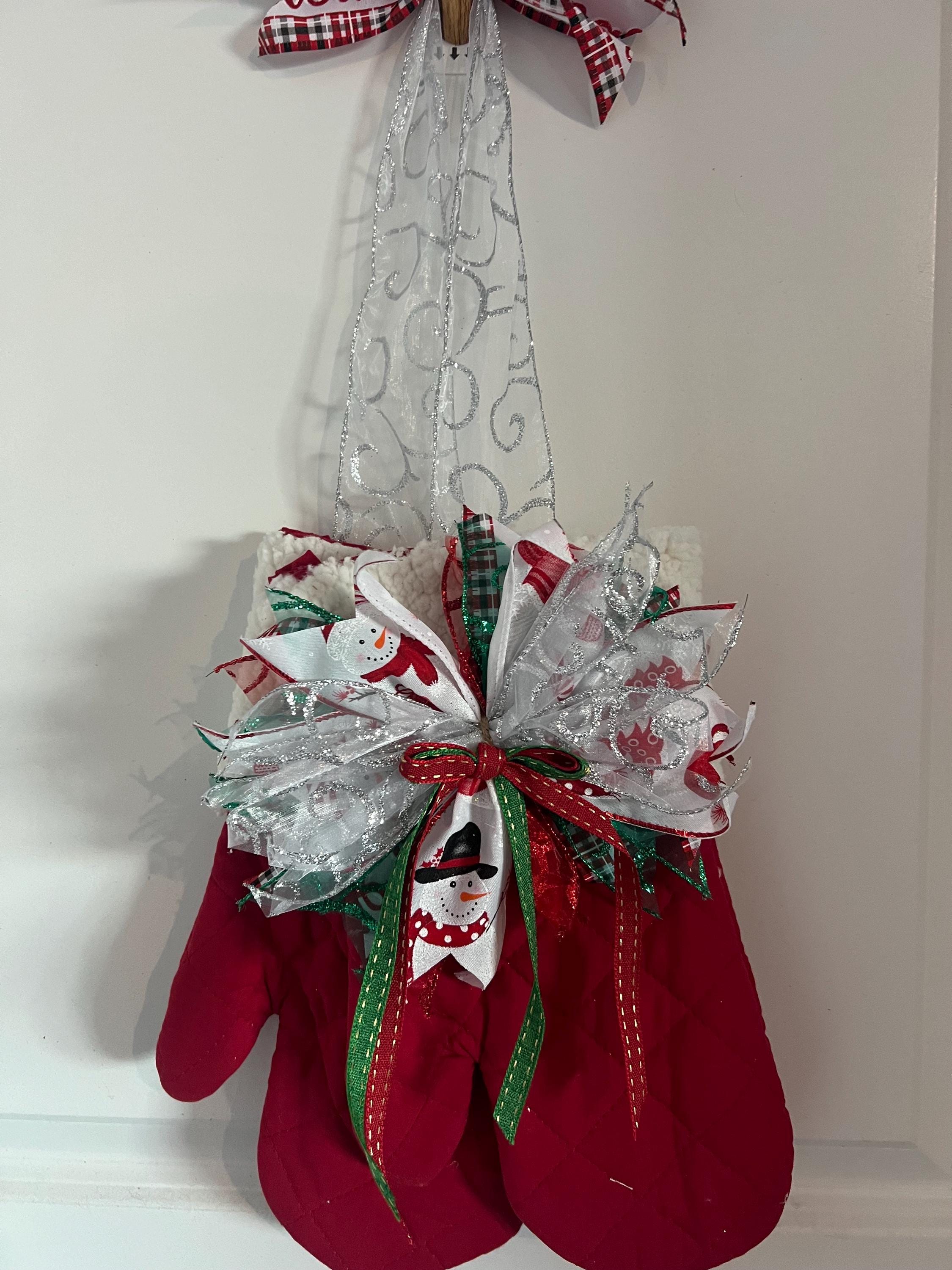 Santa Mittens - Etsy