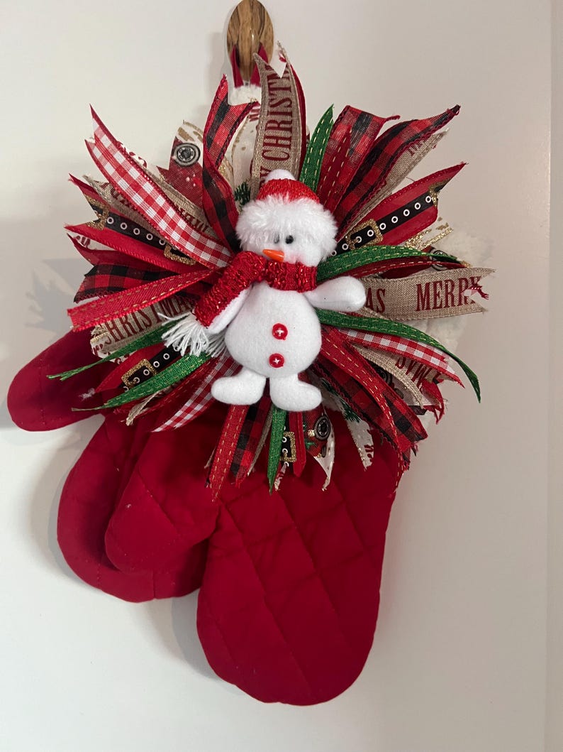 Santa Mittens - Etsy