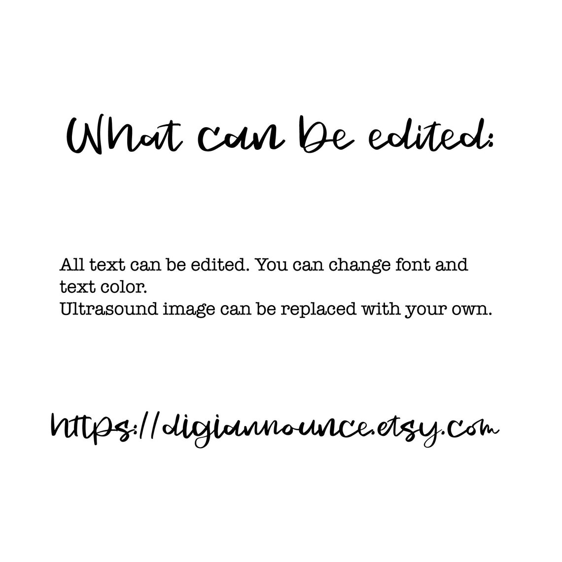 Girl Pregnancy Announcement Digital Baby Announcement Girl Gender ...